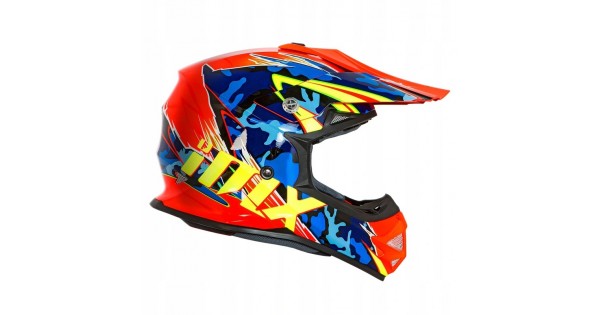 IMX Racing FMX-01 Motorcycle Helmet Camo/Flu/Orange - Bikeworld Ireland